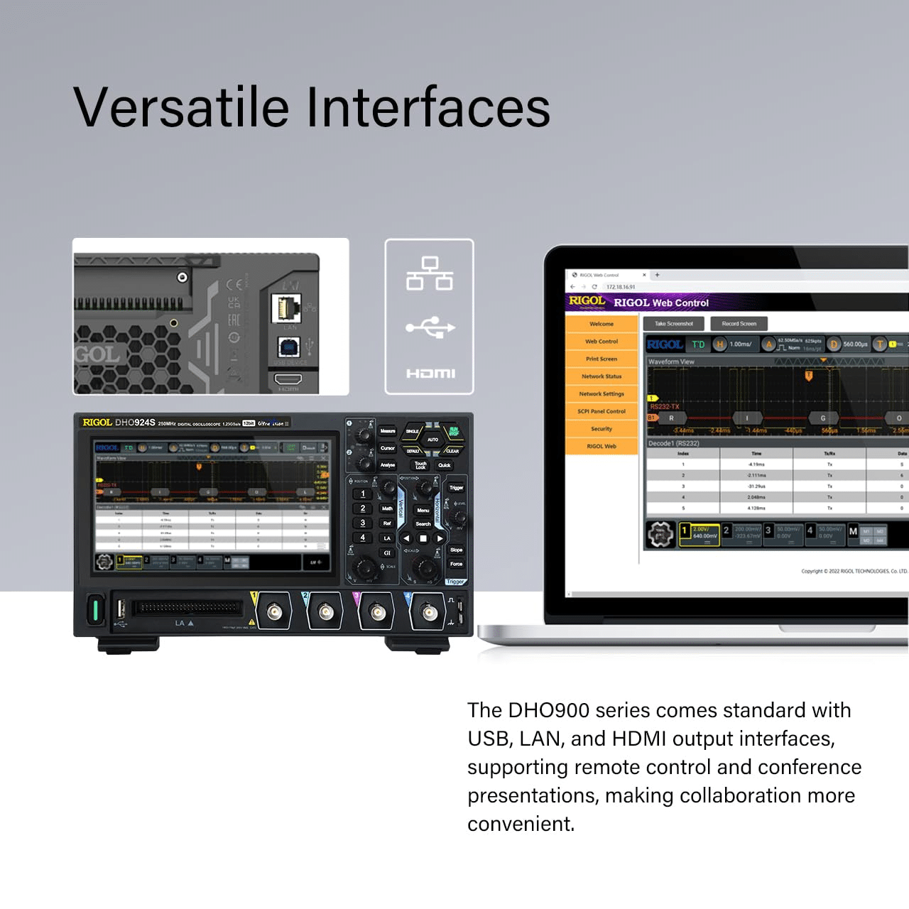 Rigol DHO924S Oscilloscopio Digitale