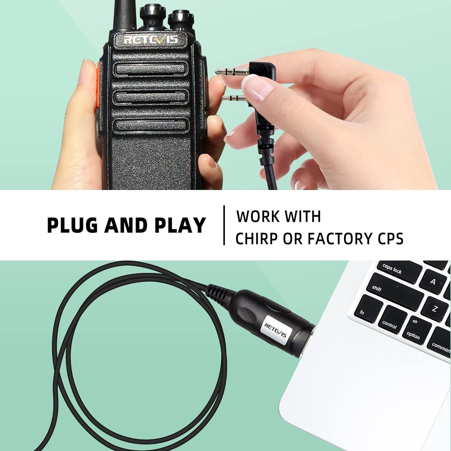 Cavo di Programmazione 6 in 1 USB Motorola HYT ICOM Baofeng KENWOOD YAESU