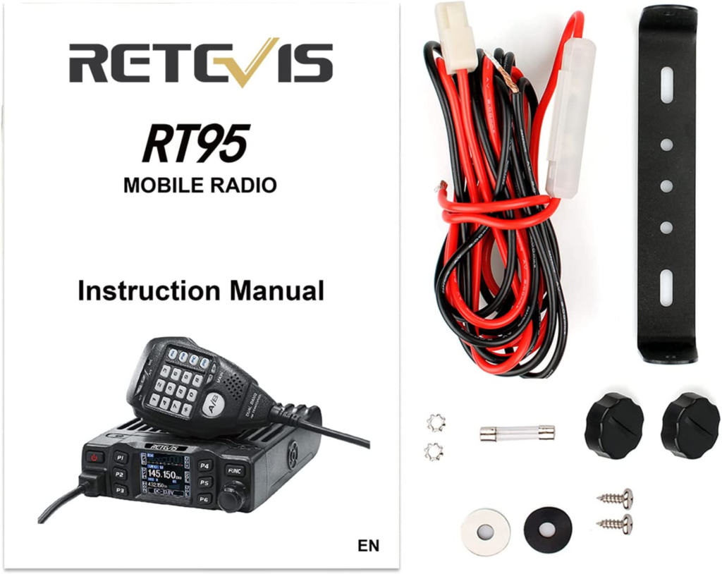 Retevis RT95 Ricetrasmettitore Veicolare VHF / UHF con Antenna