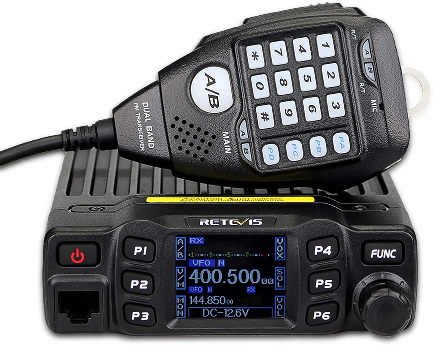 Retevis RT95 Ricetrasmettitore Veicolare VHF / UHF con Antenna